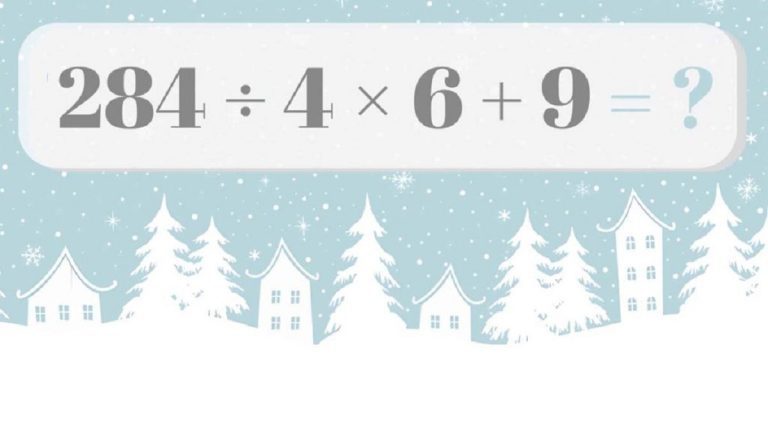 Quick Math Puzzle: Can You Find the Solution in Under 20 Seconds?