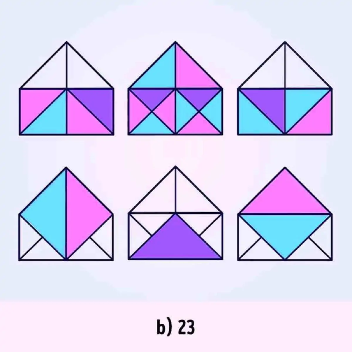 IQ Test: If You Can Find the Correct Number of Triangles, You're Very ...